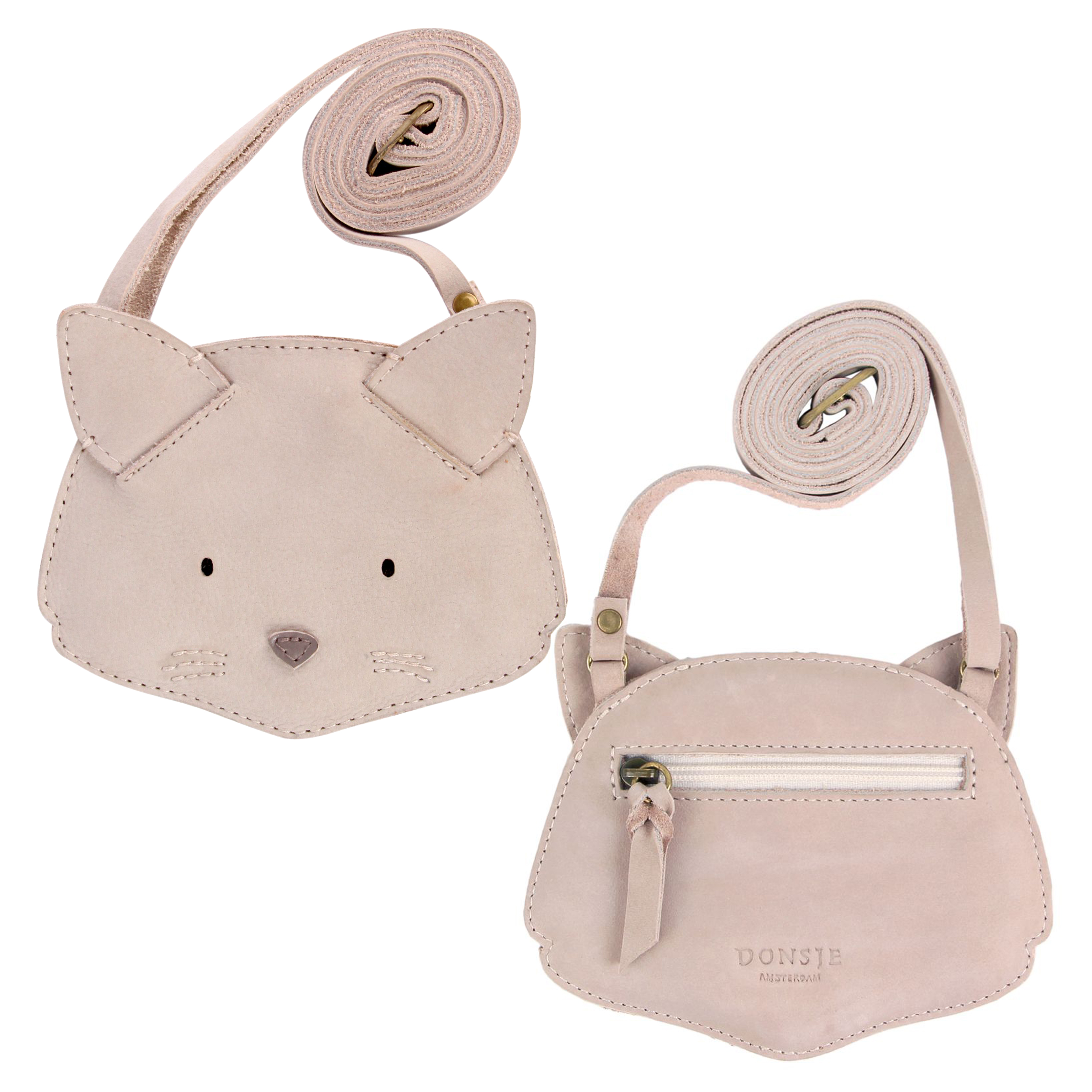 荷蘭 Donsje 真皮動物斜背小包