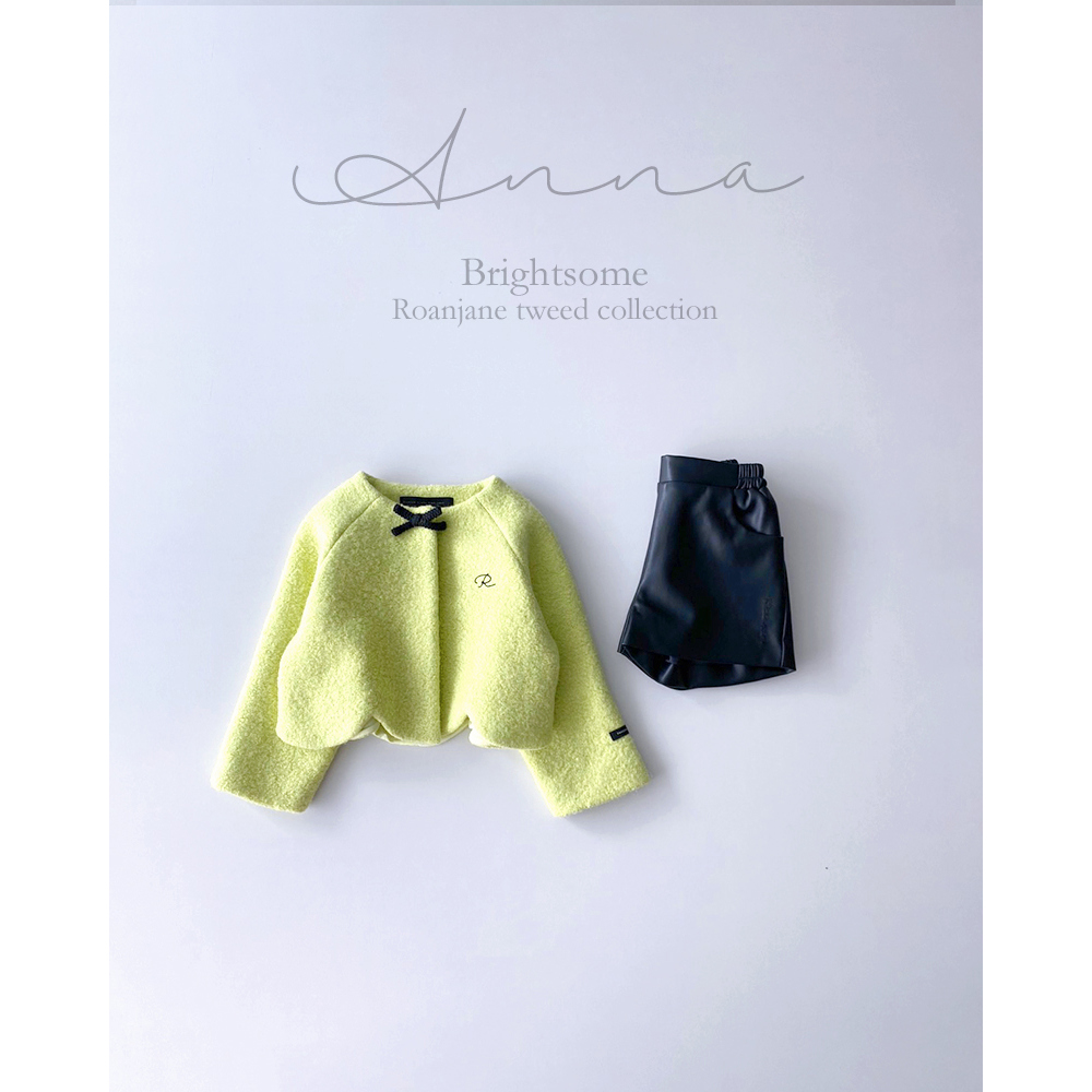 韓國專櫃 Roa&Jane 綠寶石花瓣小香風外套