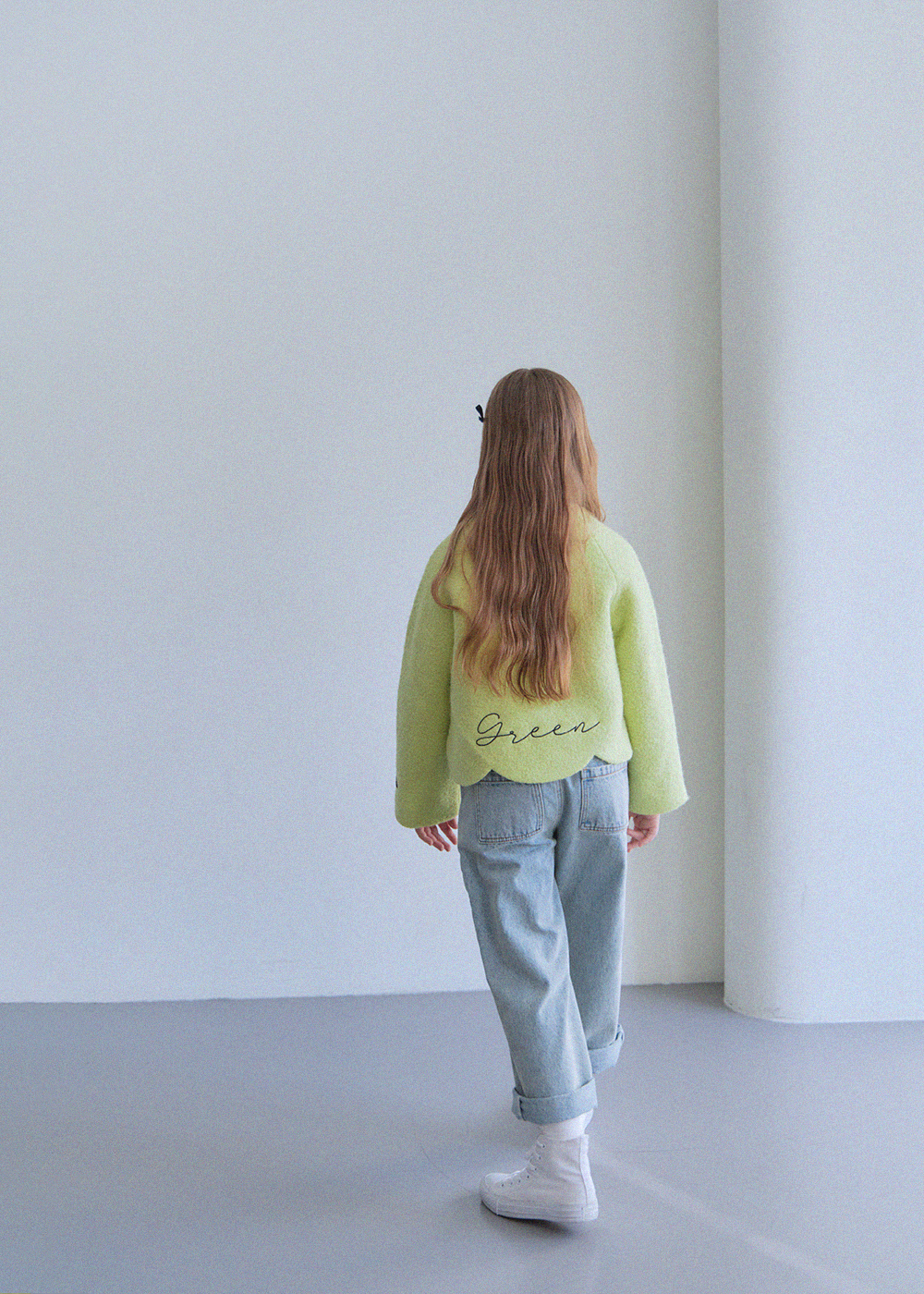 韓國專櫃 Roa&Jane 綠寶石花瓣小香風外套