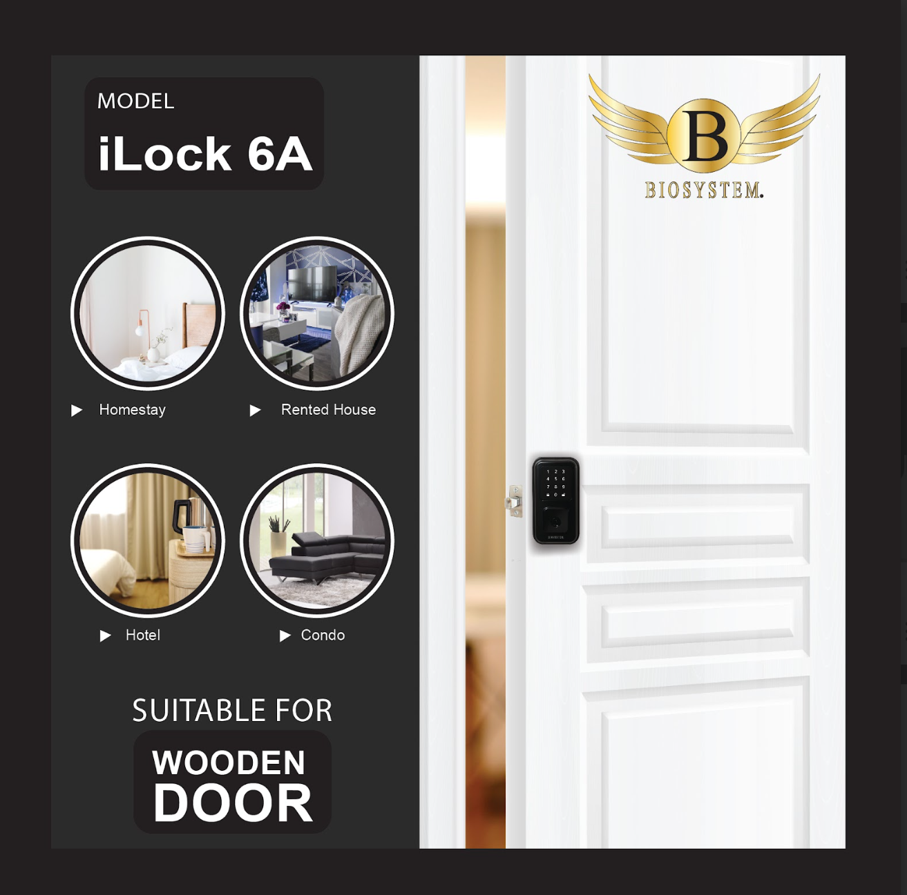 Biosystem iLock 6 series Digital Door Lock [Evergreen Stationery]-Smart-Living