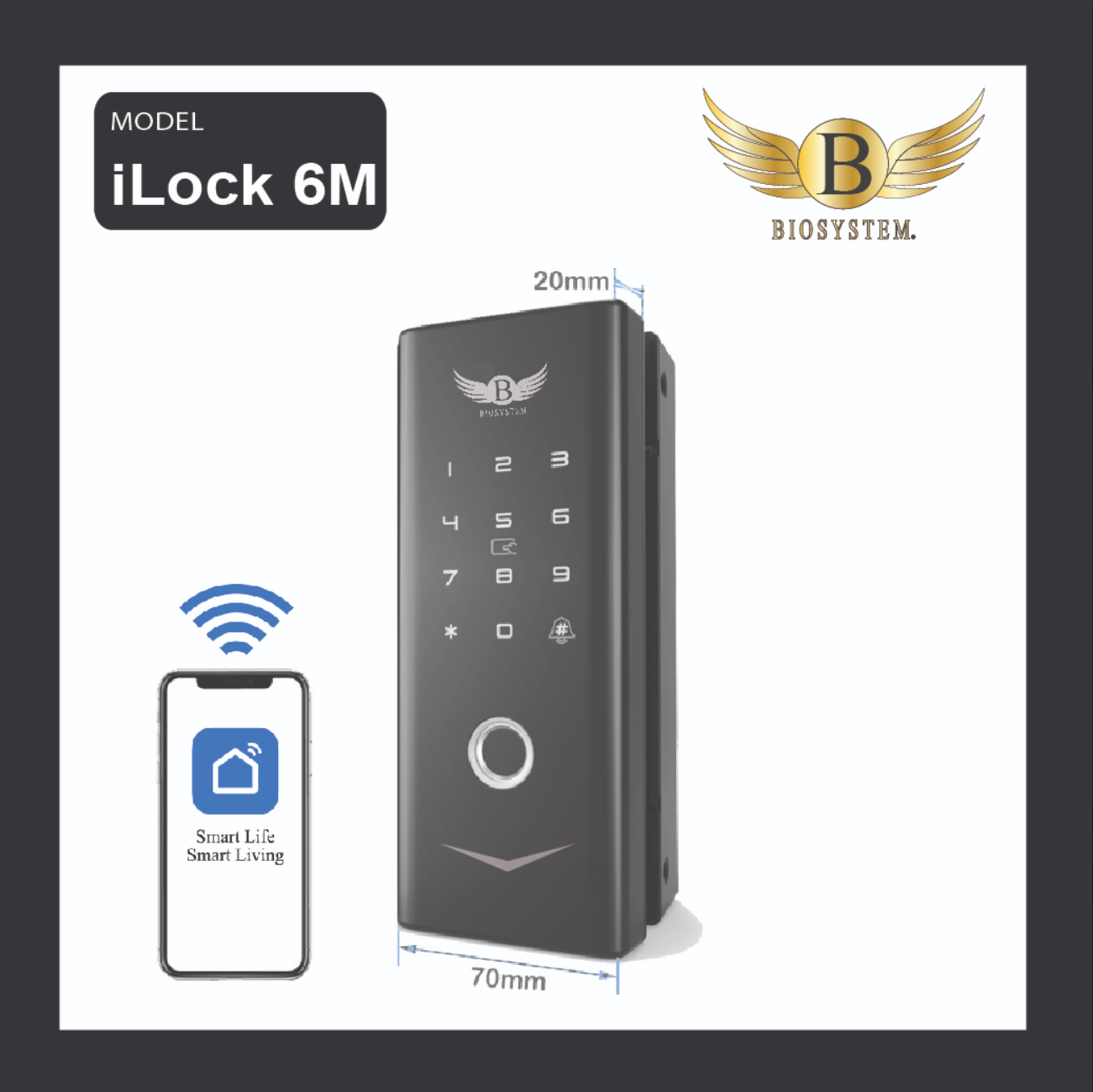 Biosystem iLock 6 series Digital Door Lock [Evergreen Stationery]-Smart-Living