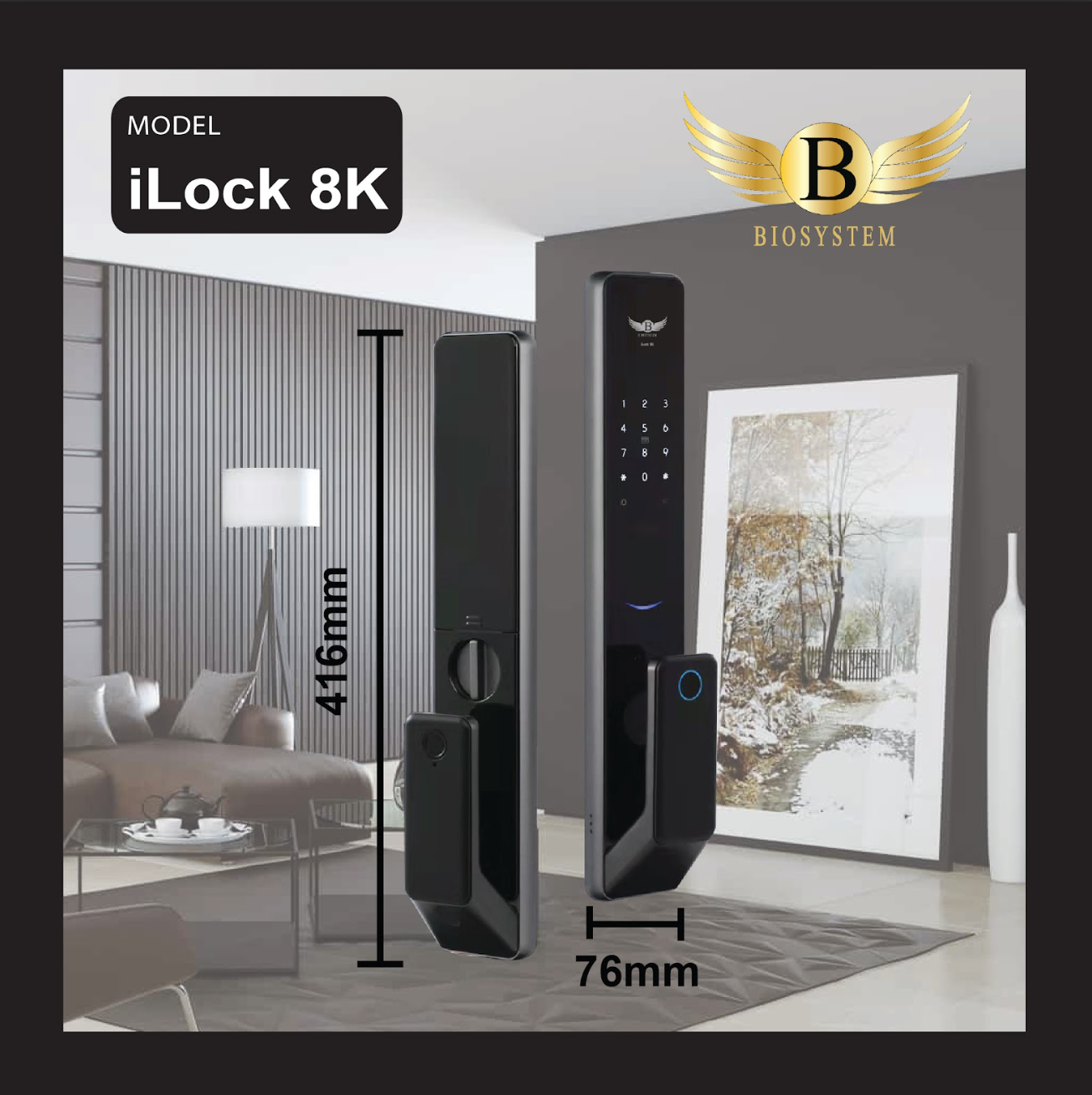 Biosystem iLock 8 series Digital Door Lock-Smart-Living