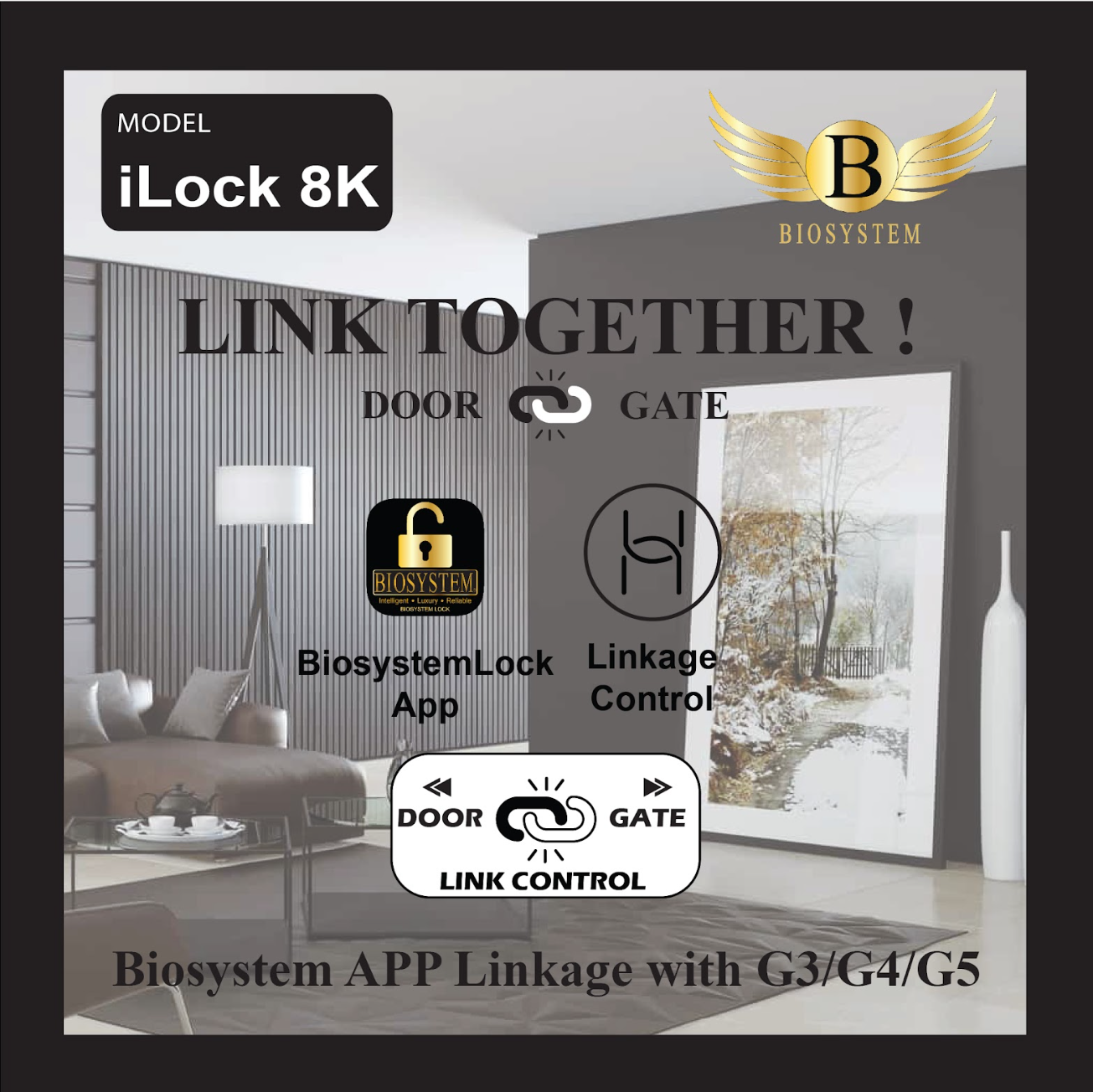 Biosystem iLock 8 series Digital Door Lock-Smart-Living