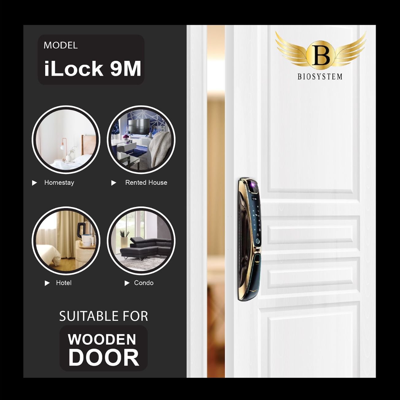 Biosystem iLock 9 series Digital Door Lock-Smart-Living