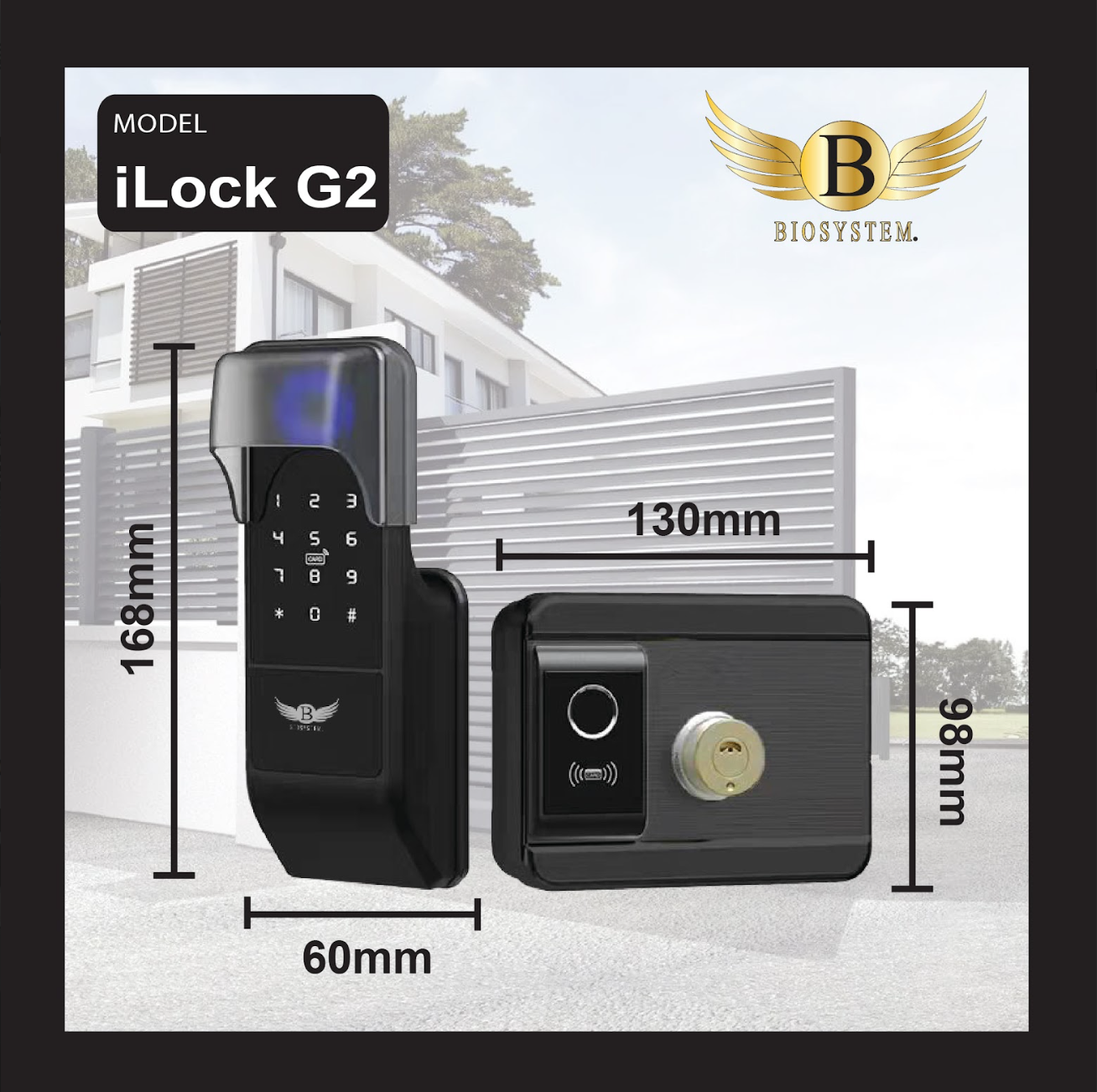 Biosystem iLock Gate series Digital Door Lock-Smart-Living