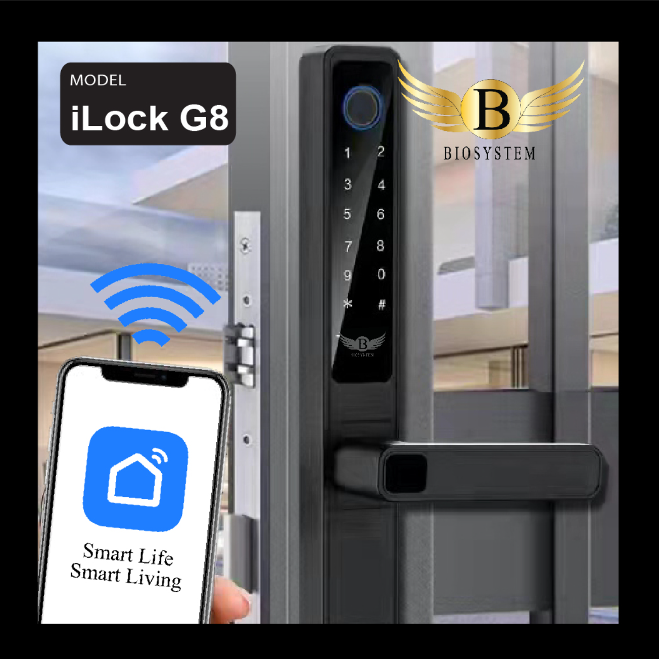 Biosystem iLock Gate series Digital Door Lock-Smart-Living