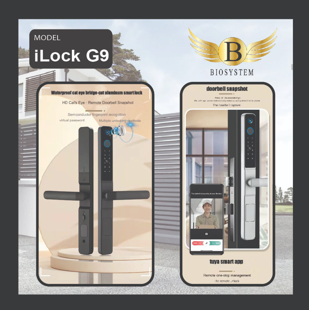 Biosystem iLock Gate series Digital Door Lock-Smart-Living