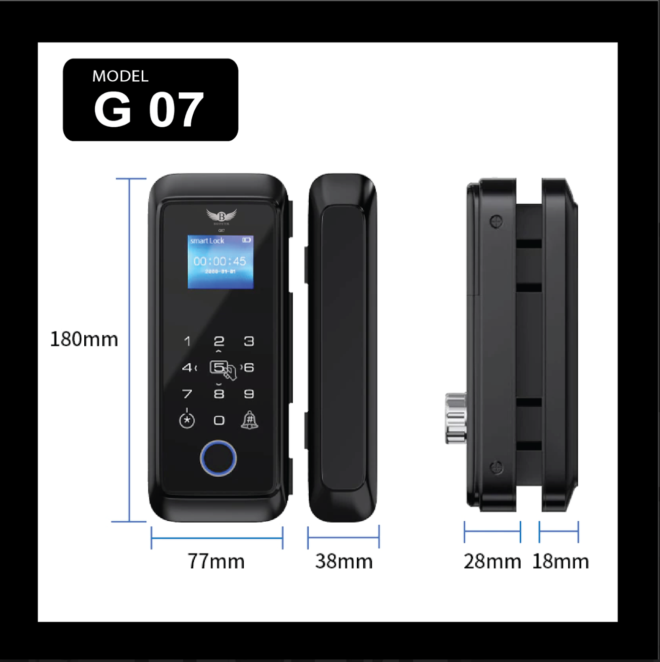 Biosystem iLock G series Digital Door Lock-Smart-Living